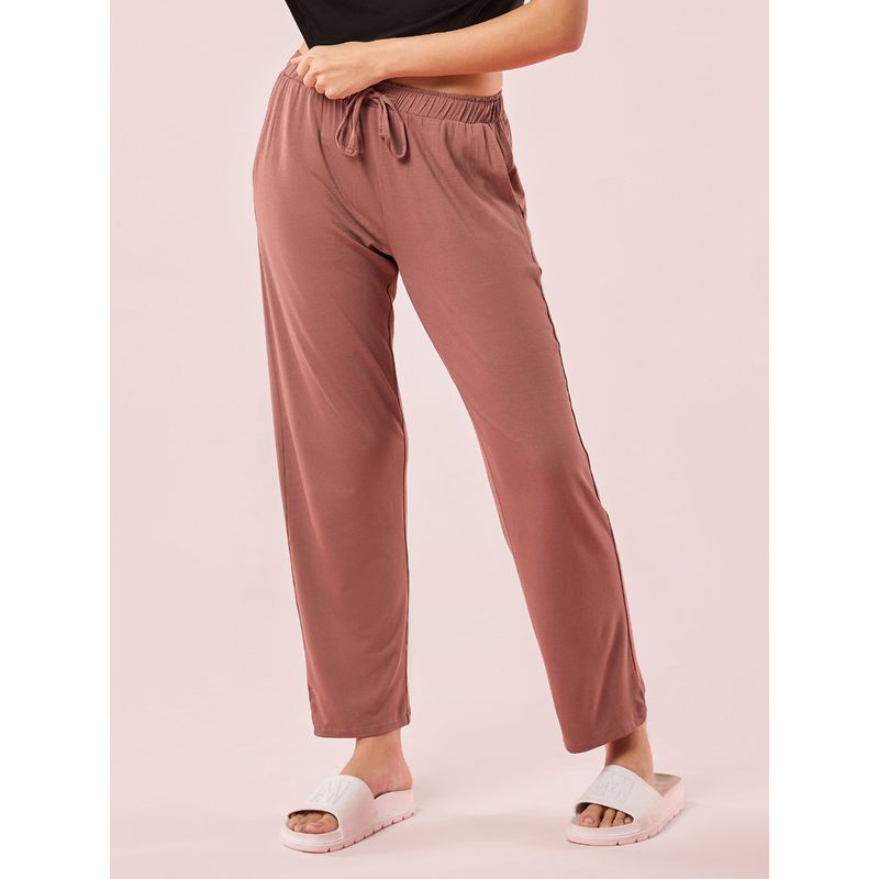 Buy Enamor Mid Rise Regular Length Adjustable Drawstring Basic Home ...