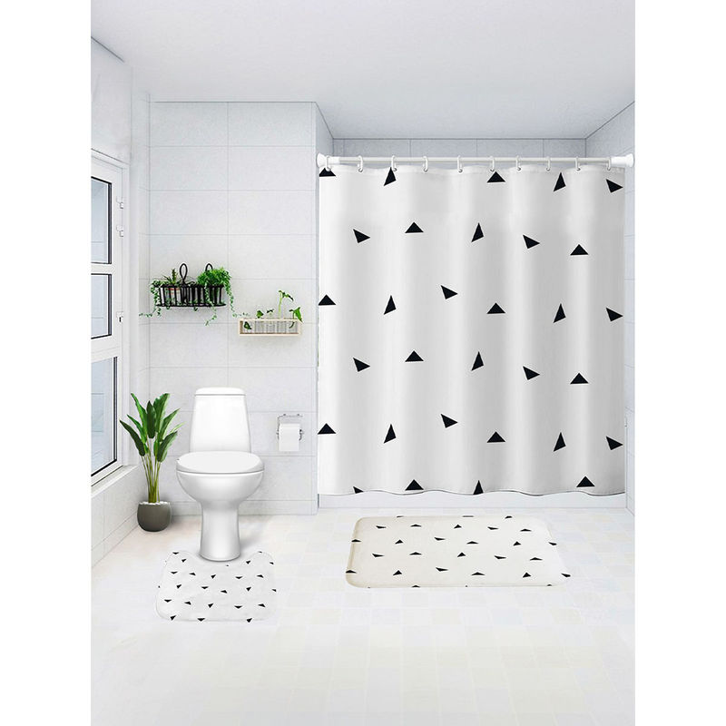 Buy The Better Home Shower Curtain & Bath Mat Set Dark Prism Online