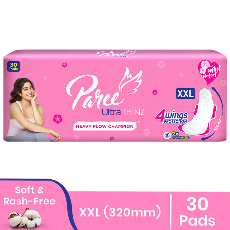 Buy Paree Ultra Thinz 30 Sanitary Pads Soft &Thin Pads Double Feathers ...