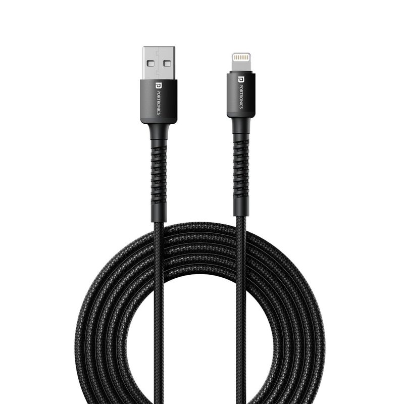 Buy Portronics Konenct X 3A USB to 8 Pin 2M Cable for Lightning Devices ...