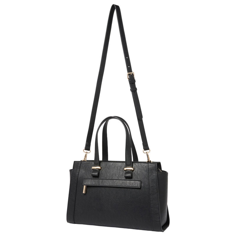 Buy Forever New Larissa Medium Black Handbag with Detachable Strap Online