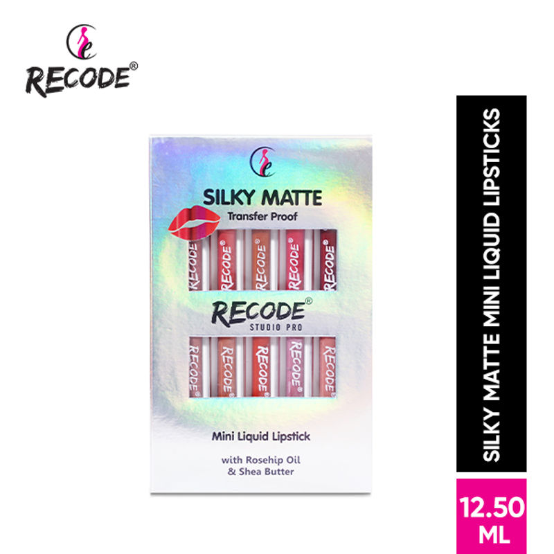 Buy Recode Silky Matte Liquid Lipstick - Pack Of 10 Online