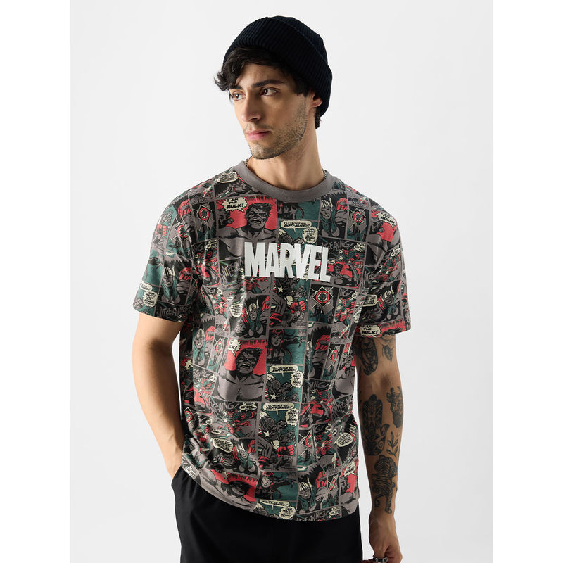 Buy The Souled Store Multi-Color Comic Nerd T-Shirt Online