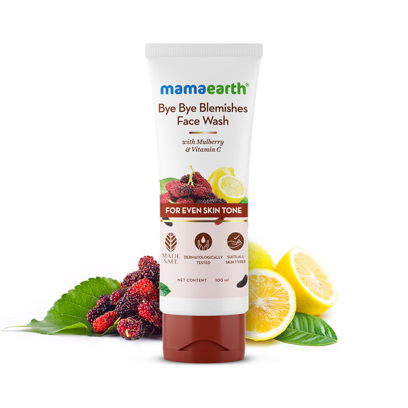 Buy Mamaearth Bye Bye Blemishes Face Wash With Mulberry And Vitamin C Online