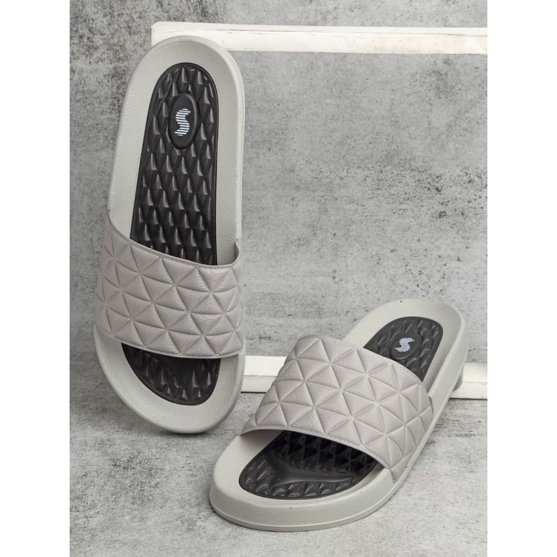 Buy SOLETHREADS Slides Stella Grey Solid Women Sliders Online