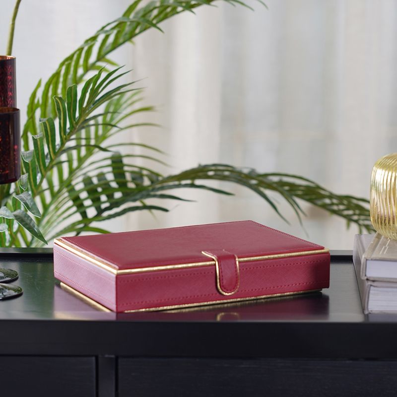 Buy Pure Home + Living Elan Red Jewellery Box Online