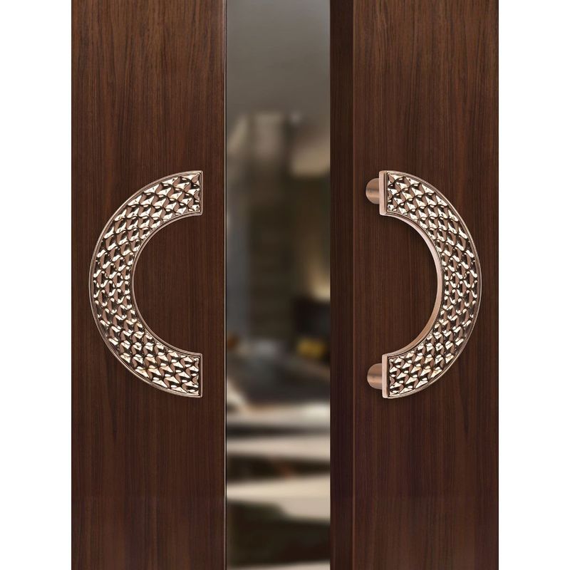 Buy Plantex Heavy Duty Round Shape Door Handle Set (276-Rose Gold) Online