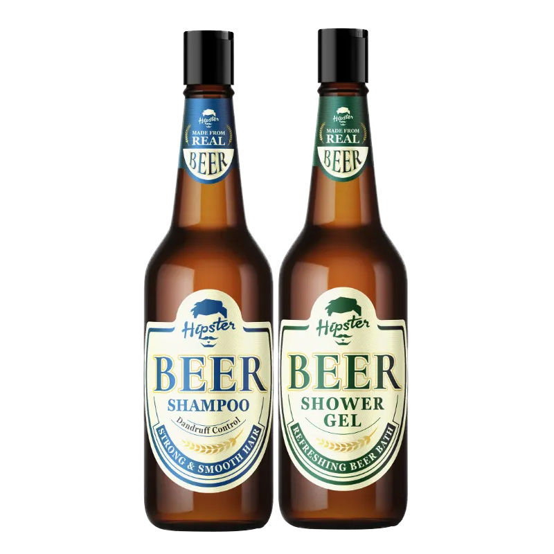 Hipster Beer Shampoo Hair Dandruff Control Shampoo & Shower Gel Body ...