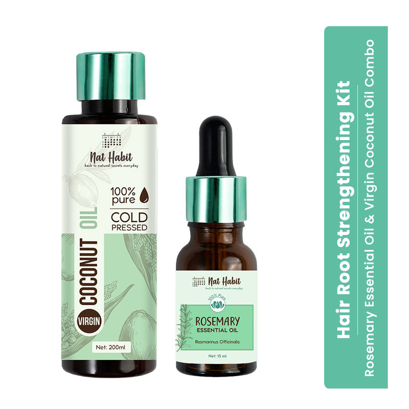 Buy Nat Habit hair Root Strengthening Kit with Rosemary Essential Oil ...