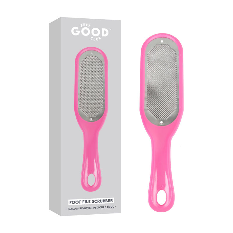 Buy Feel Good Club Stainless Steel Foot File Scrubber Pink Brush For ...
