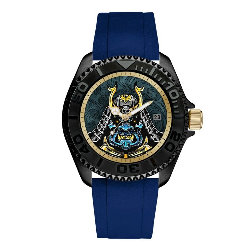 Buy Aries Gold Limited Edition Samuari Automatic Blue GMT Round Dial ...