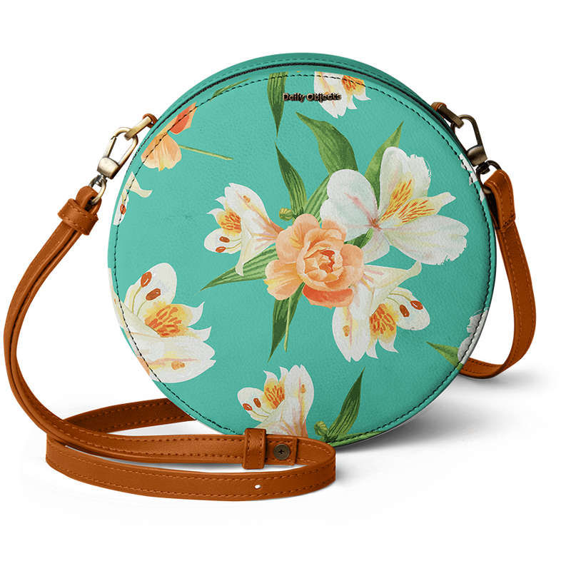 Buy DailyObjects Mint Blooms - Orbis Crossbody Bag Online