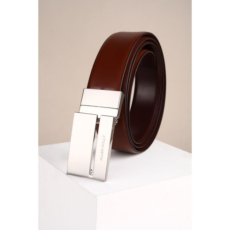 Buy Allen Solly Men Brown Solid Formal Belt Online