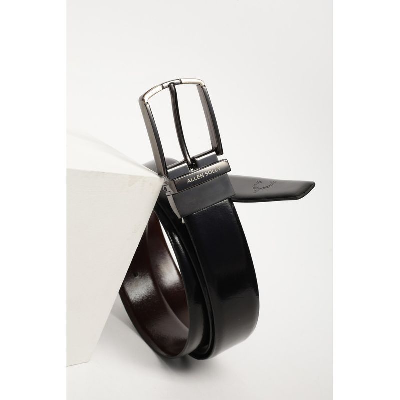 Buy Allen Solly Men Black Solid Casual Belt Online