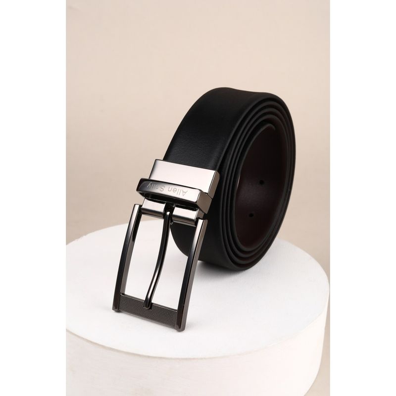 Buy Allen Solly Men Black Solid Formal Belt Online
