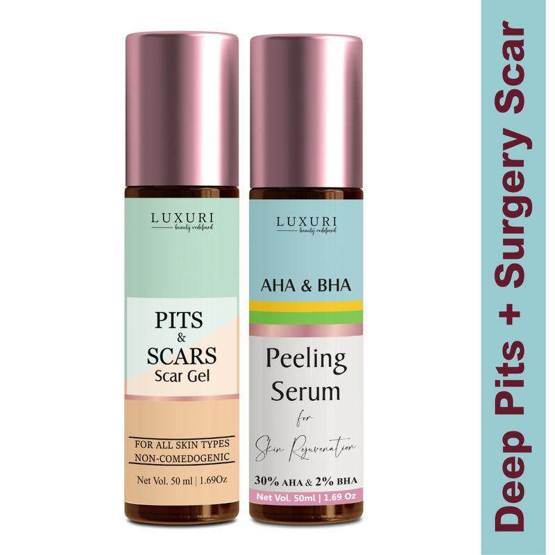 Buy Luxuri Advanced Scar Care Regime for Deep Scars Pits & Surgery ...