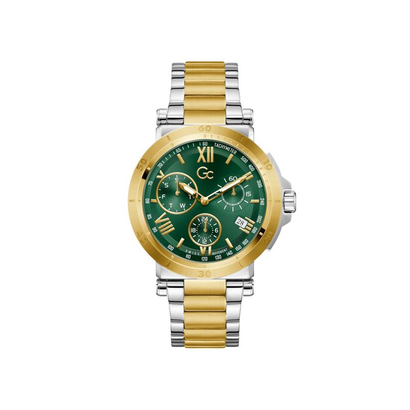 Buy GC Insider 44 mm Green Dial Men Chrono Watch - Y44011G9M (L) Online