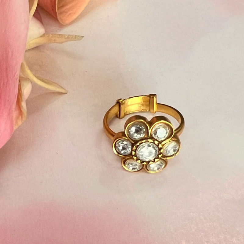 Buy Amaltaas Champa Polki Ring Online