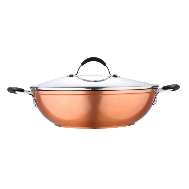 Bergner Infinity Chefs Forged Aluminium Non Stick Kadai With Lid, 32 Cm ...