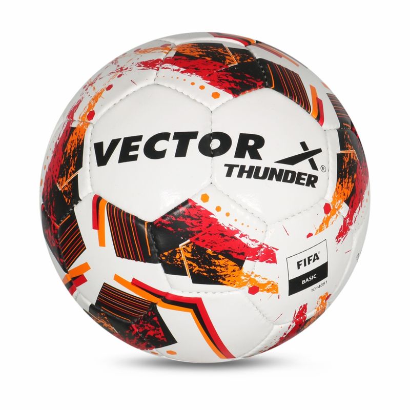 Buy Vector X Thunder FIFA Basic Soccer Ball Rubber Hand Stitched ...