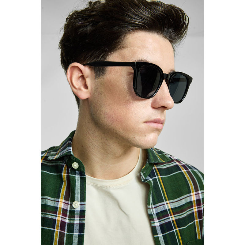 Buy Snitch Stylish Square Black Sunglasses Online