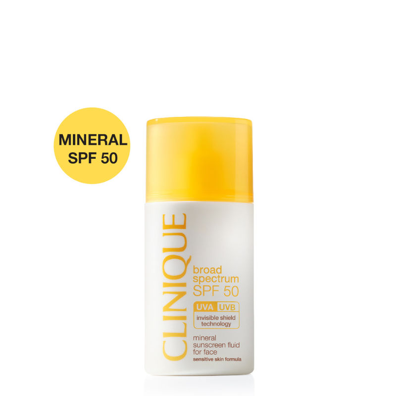 Buy Clinique SPF 50 UVA/UVB Mineral Sunscreen Fluid For Face Online