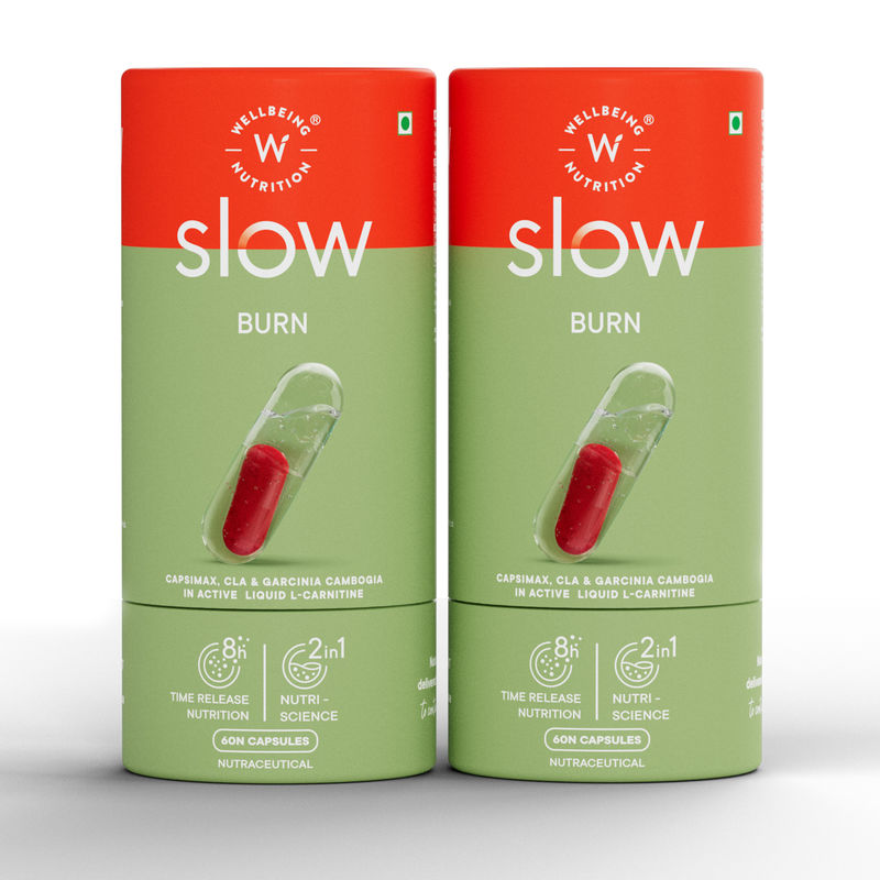 Buy Wellbeing Nutrition Slow Burn with Capsimax Garcinia, Chromium ...