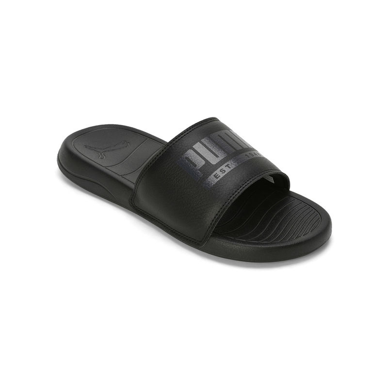 Buy Puma Popcat Pacify Unisex Black Sliders Online