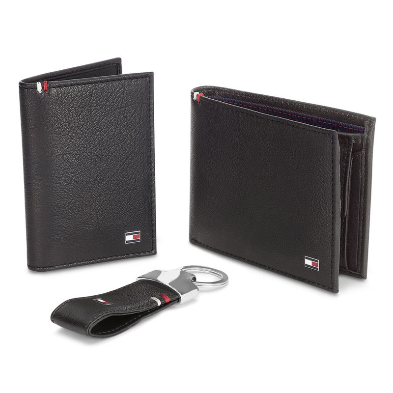Buy Tommy Hilfiger Stalin Combo Of Wallet, Card Case, Key Fold Gift Set ...