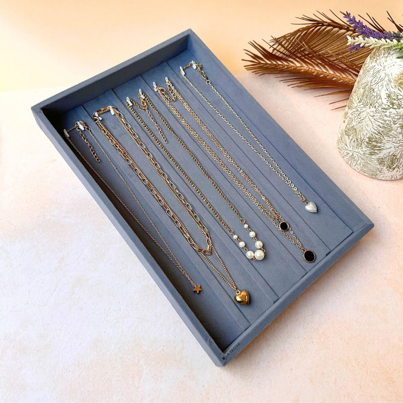 Buy La Trove Grey Chain Tray for Organizer Your Chains with Hooks Online