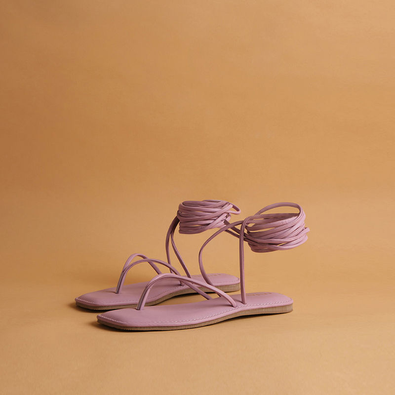 Buy Eridani Solid Lilac Alora Flats Online