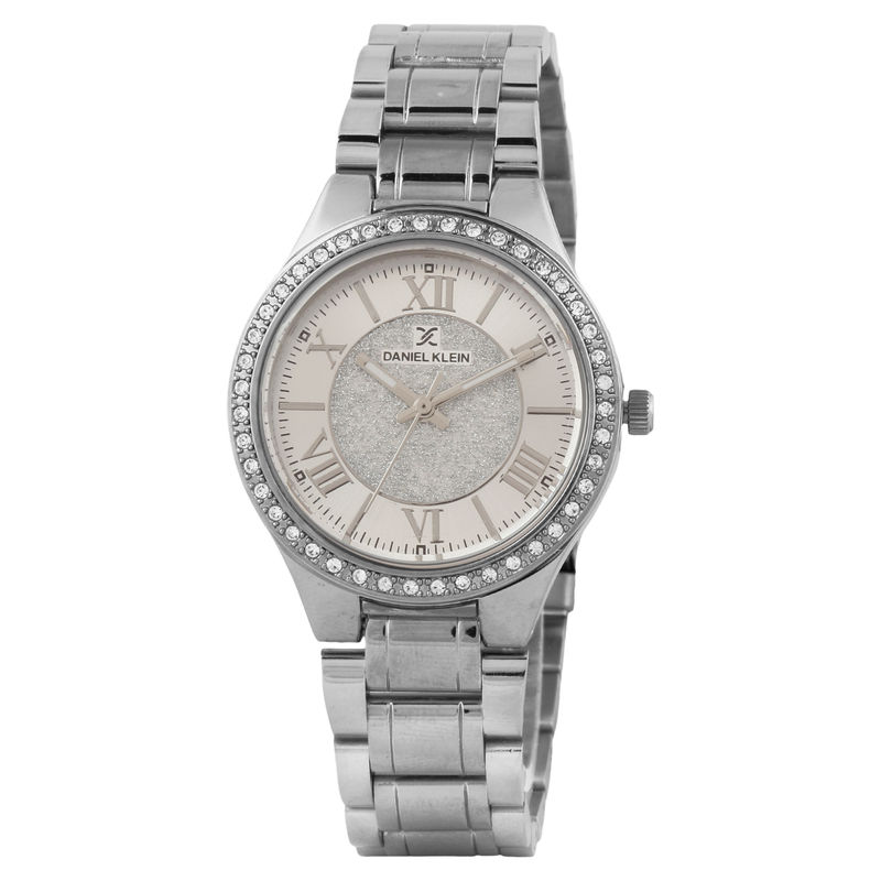 Daniel Klein Analog Silver Dial Women's Watch (DK.1.12433-4): Buy ...
