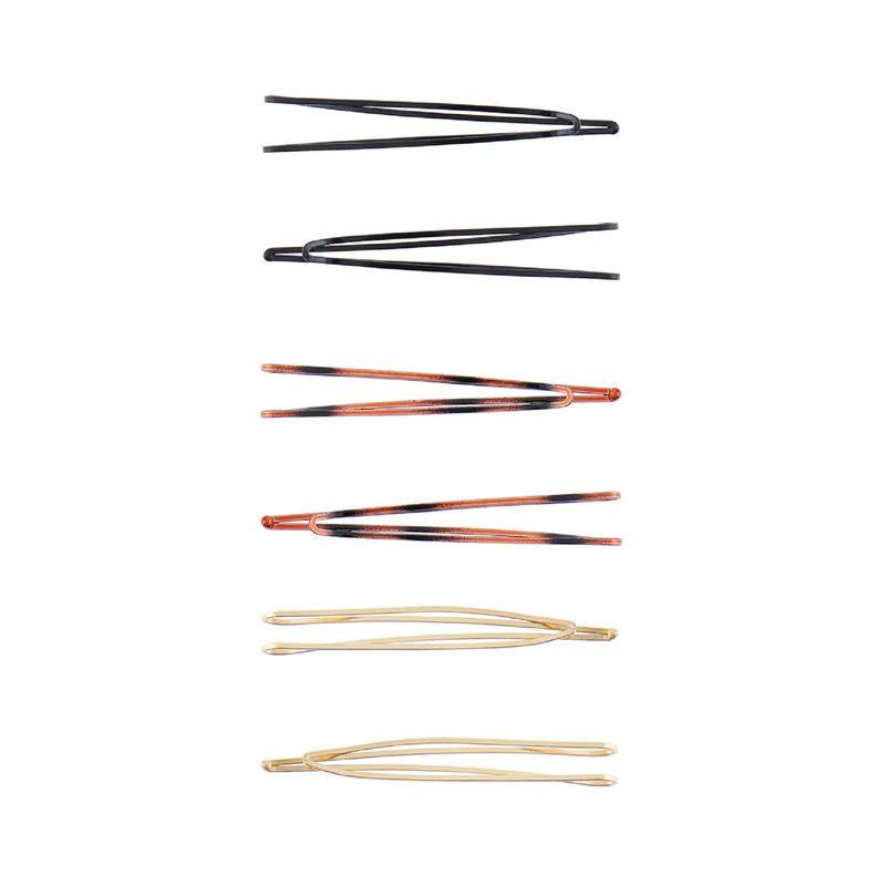 Buy Accessorize London Women's Basic 6 Pack Basic Zig Zag Hair Clips Online