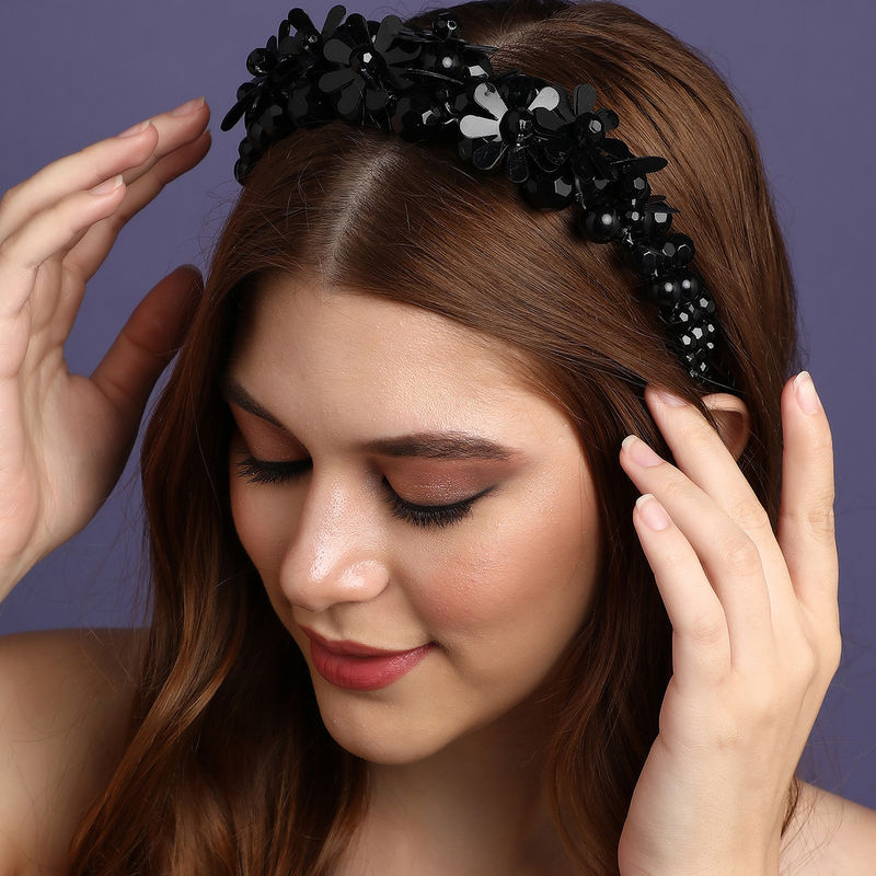Buy SOHI Bejewelled Tiara Bands Online