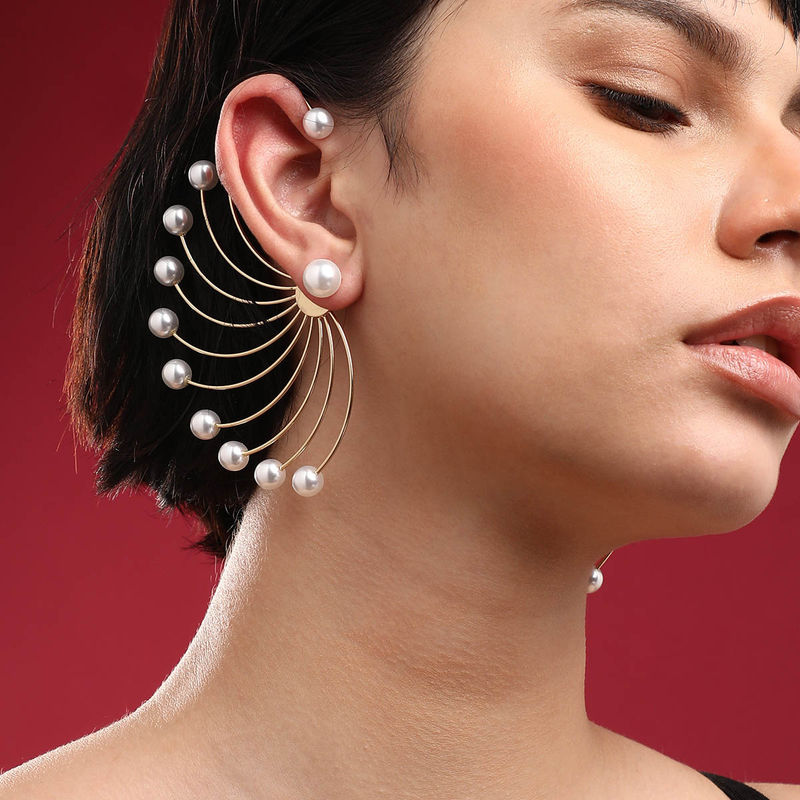 Buy SOHI Radiant Allure Drop Earrings Online