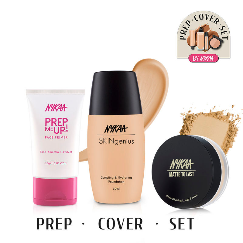 Buy Nykaa Prep Cover Set Pore Minimizing Kit - Matte Primer, Hydrating ...
