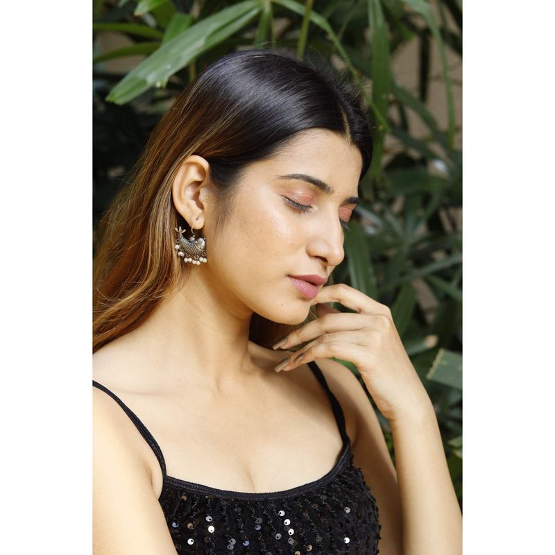 Buy BINNI German Silver Fish Hook Earrings Online