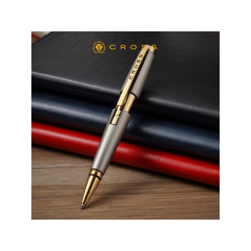 Buy Cross Edge Sonic Titanium Rollerball Pen - Black Ink, Gold Accents ...