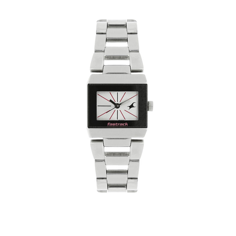 Fastrack Silver Dial Silver Stainless Steel Strap Watch: Buy Fastrack ...