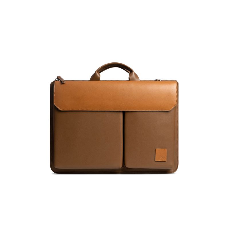 Buy Dailyobjects Brown - Tan Urban Tech Laptop Briefcase Bag - Medium ...