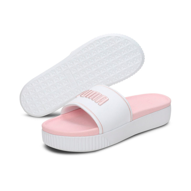 Buy Puma Platform Slide Womens White Sliders Online