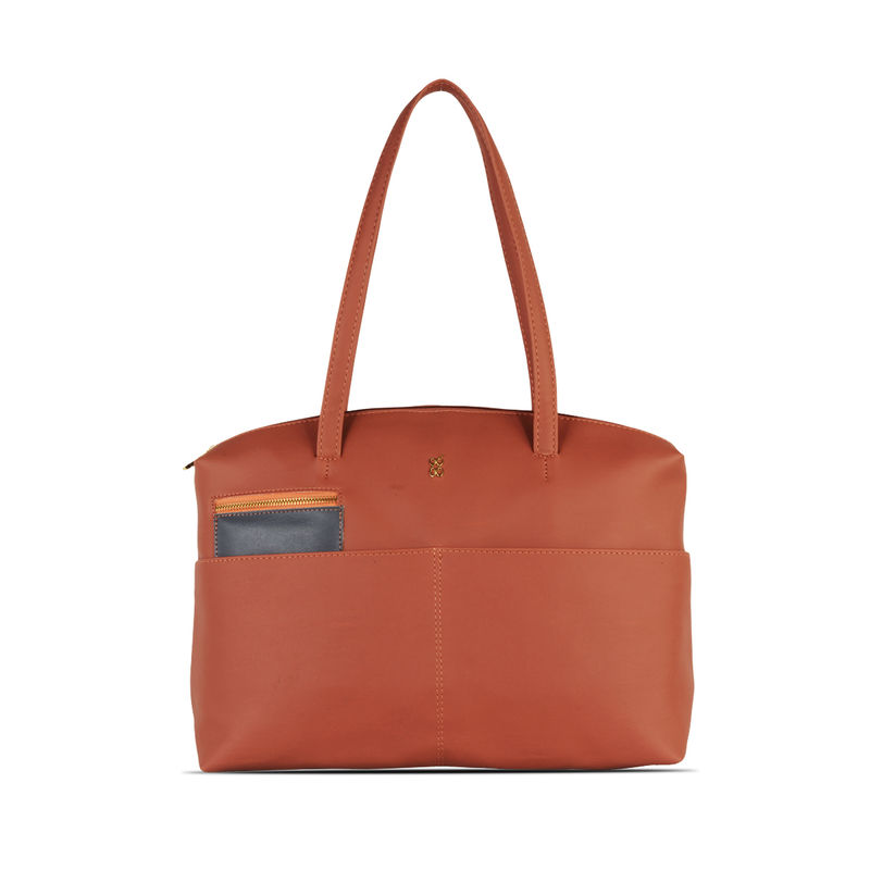 Buy Baggit Lxe Lore E Diego Carrot Solid Handbag Online