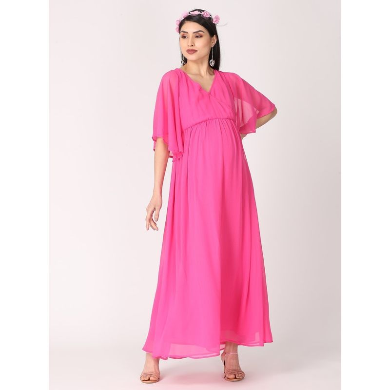 Buy The Mom Store Roselette Maternity & Nursing Dress Online