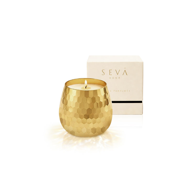 Buy SEVA HOME Aurea Prisma Glass Scented 21 Hour Burn Candles (S) Online