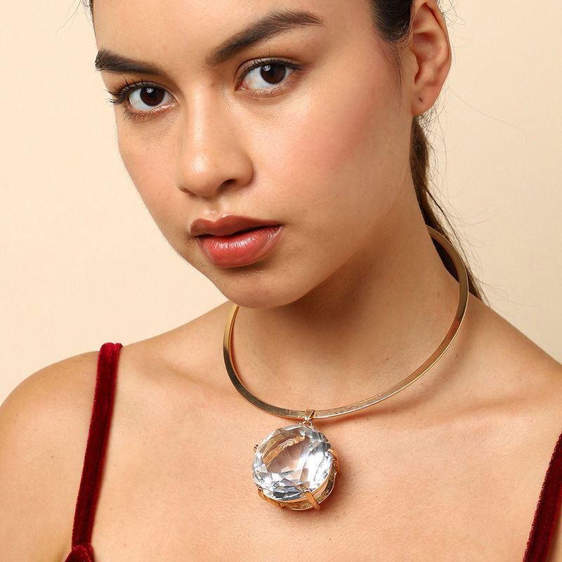 Buy SOHI Statement Stone Necklace Online
