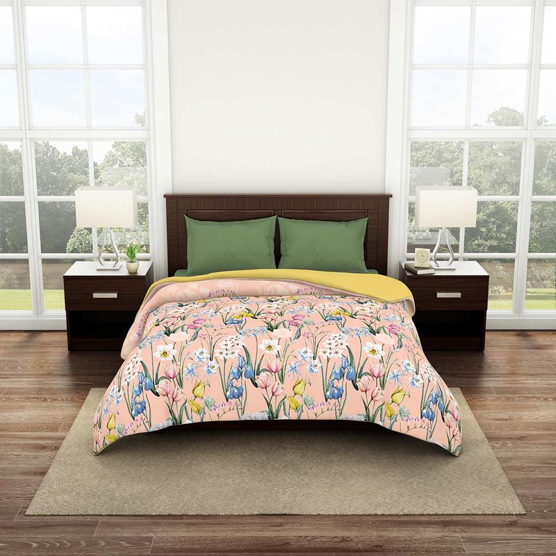 Buy Spaces 100% Cotton Shell Quilt Double Anti-Bacterial Soft Feel Skin ...