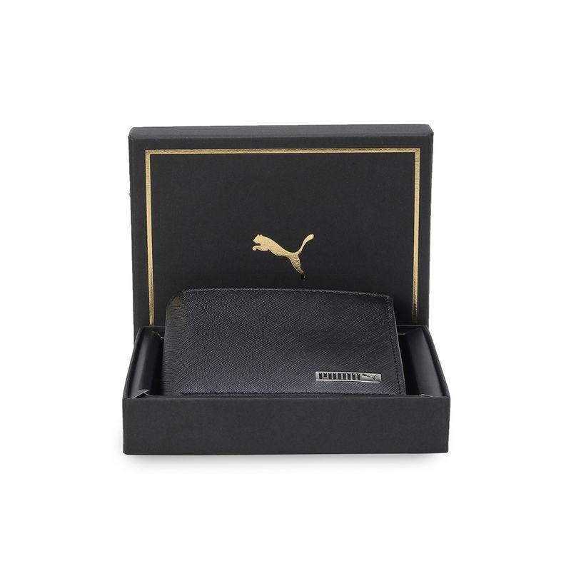 Buy Puma Leather Emb. Unisex Black Wallets Online