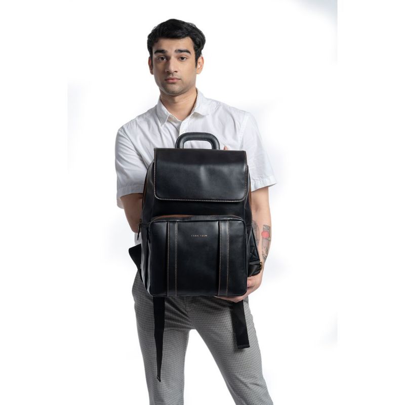 Buy Tann Trim The Metro Movers Black Backpack Online