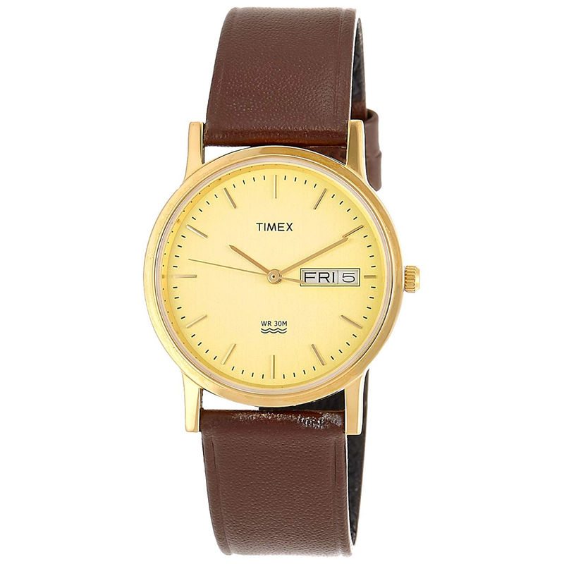 Buy Timex Classics Analog Champagne Dial Men's Watch (A501) Online