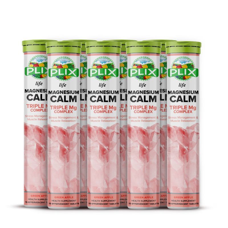 Buy Plix Magnesium Calm With Triple Mg Complex Tablets - Green Apple ...